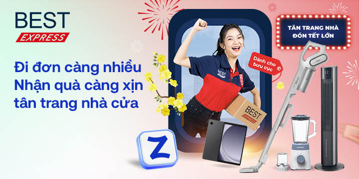 Đi đơn càng nhiều, quà Tết càng lớn dành cho các bưu cục BEST Express